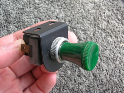 HELLA DASH HOLDER GREEN FOG LIGHT UP PULL SWITCH PORSCHE 356 911 MB VW ...