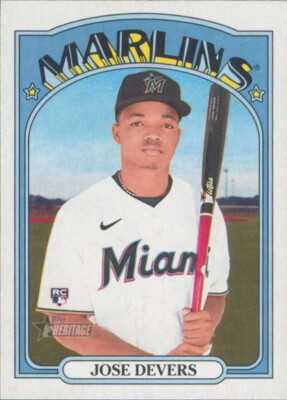 2021 Topps Heritage High Numbers RC #670 Jose Devers - FREE SHIPPING ...