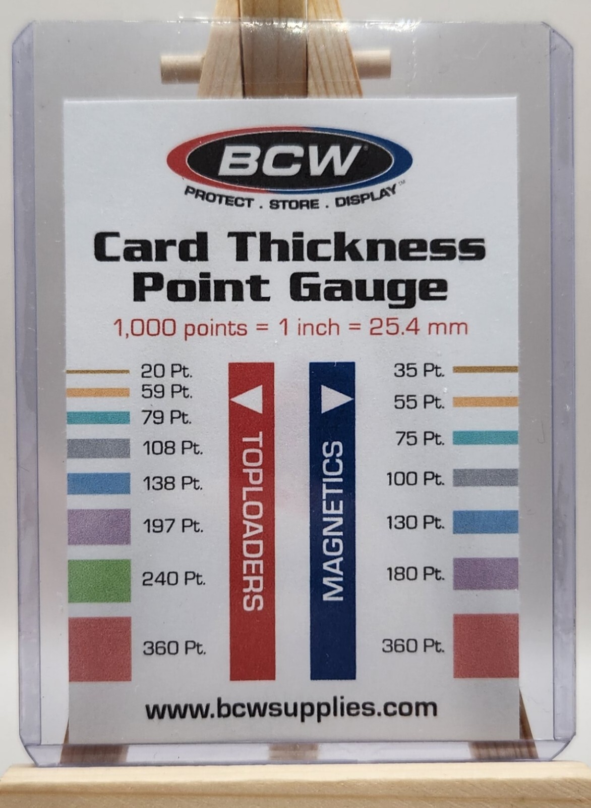 BCW Card Thickness Point Gauge (UltraPro Sleeve Included) Tool For ...