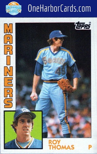 1984 Topps Seattle Mariners Baseball Card #181 Roy Thomas | eBay