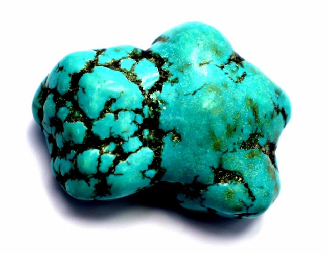 161.10 Carat/42 mm Certified Natural Sky Blue Turquoise Gemstone Rough ...