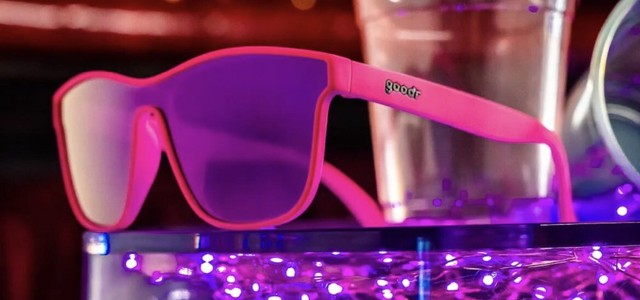 goodr C2 Pink Frame Mirror Lens Sunglasses (no slip no bounce all ...