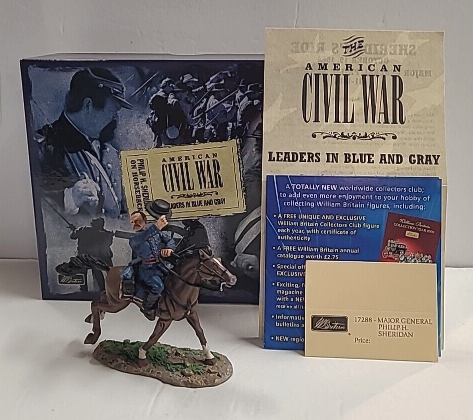 W Britain American Civil War Philip H Sheridan on Horseback 17288 | eBay