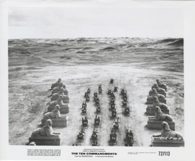 The Ten Commandments Egyptian Horse Chariots Sphinx Scene Original 8x10 ...