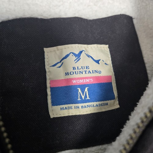 Blue Mountain Women's Sherpa-Lined Sanded Duck Hooded Jacket SMALL | eBay