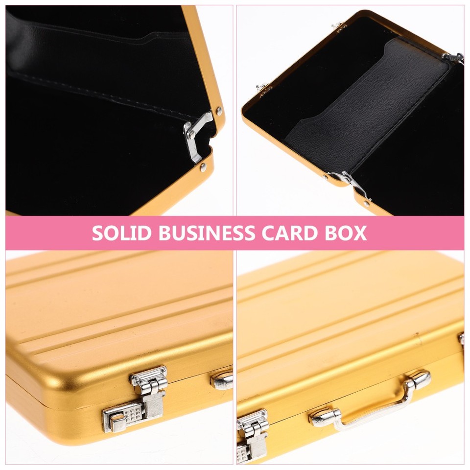 Card Briefcase Business Card Holder Safe Box Shape Card Box Name Card ...