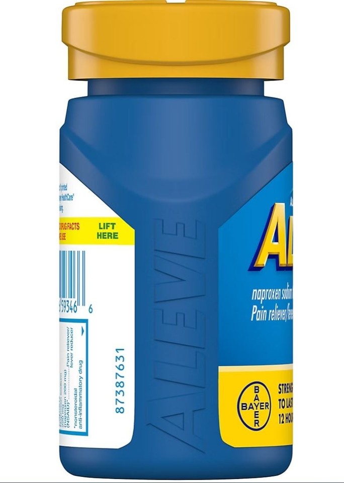 Aleve Naproxen Sodium 220 mg Caplets - Pain Reliever, 320 Ct. | eBay