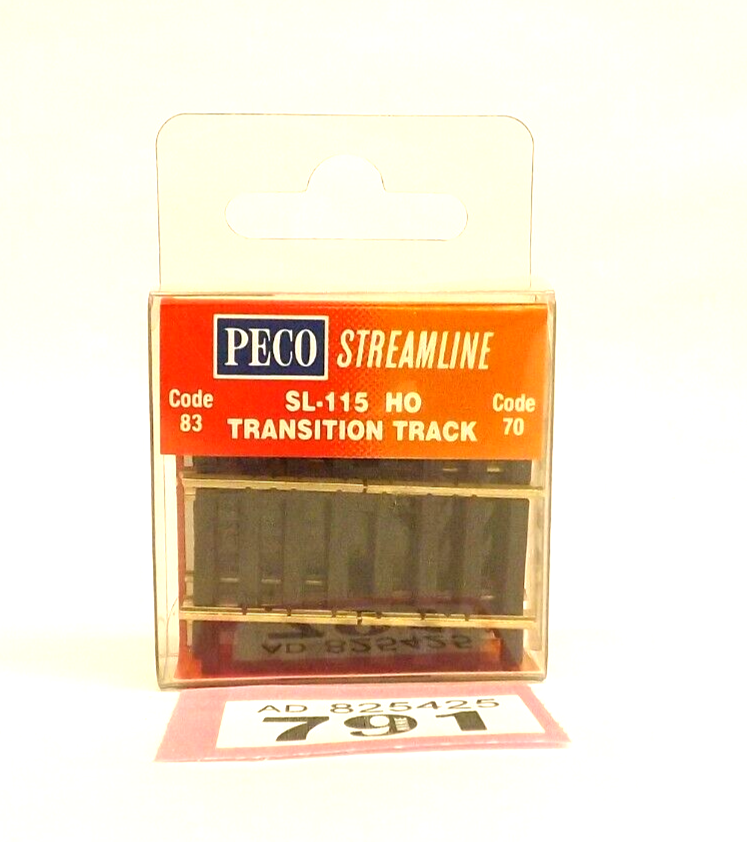 Peco Code 83 SL-115 Transition Track X4 Pieces Of Track (HO Scale ...