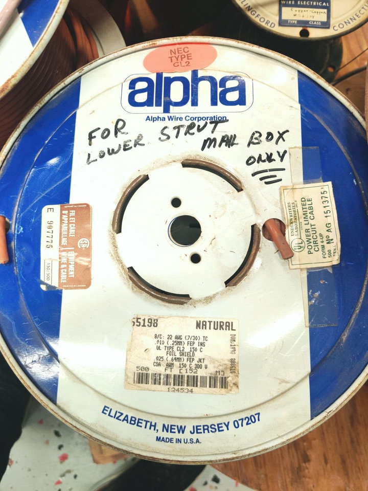 50ft Alpha Wire Shielded Cable CL2 22 AWG 8 Conductor compare Belden ...