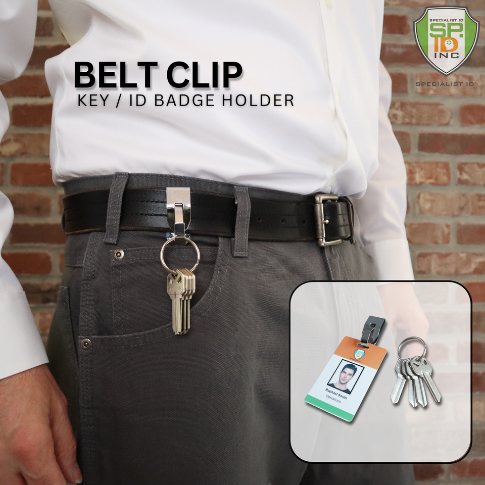 5 Pcs Secure Belt Clip Key Holder w Metal Hook & Heavy Duty 1 1/4 ...