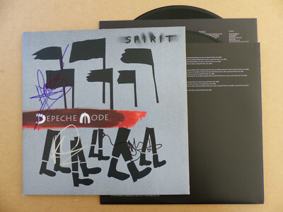 DEPECHE MODE signed Autogramm signiert auf "SPIRIT" Vinyl Schallplatte ...