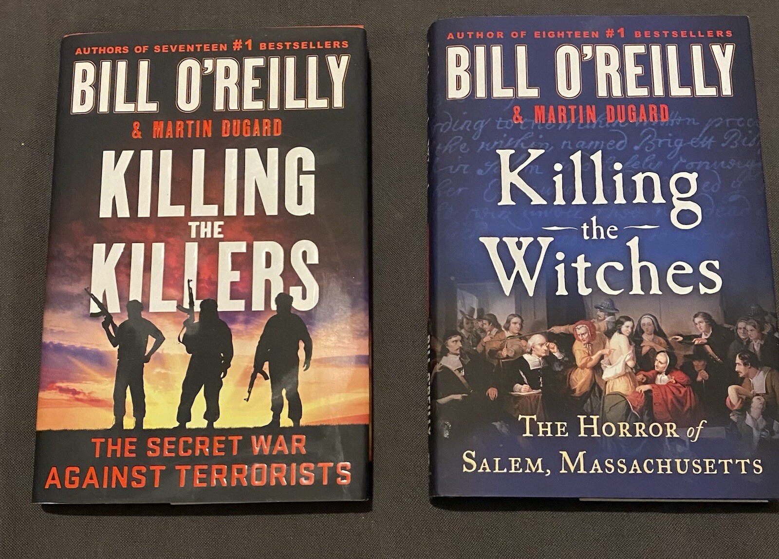 SIGNED Bill o'Reilly Book Killing The Killers. + Witches Of Salem 1st ...