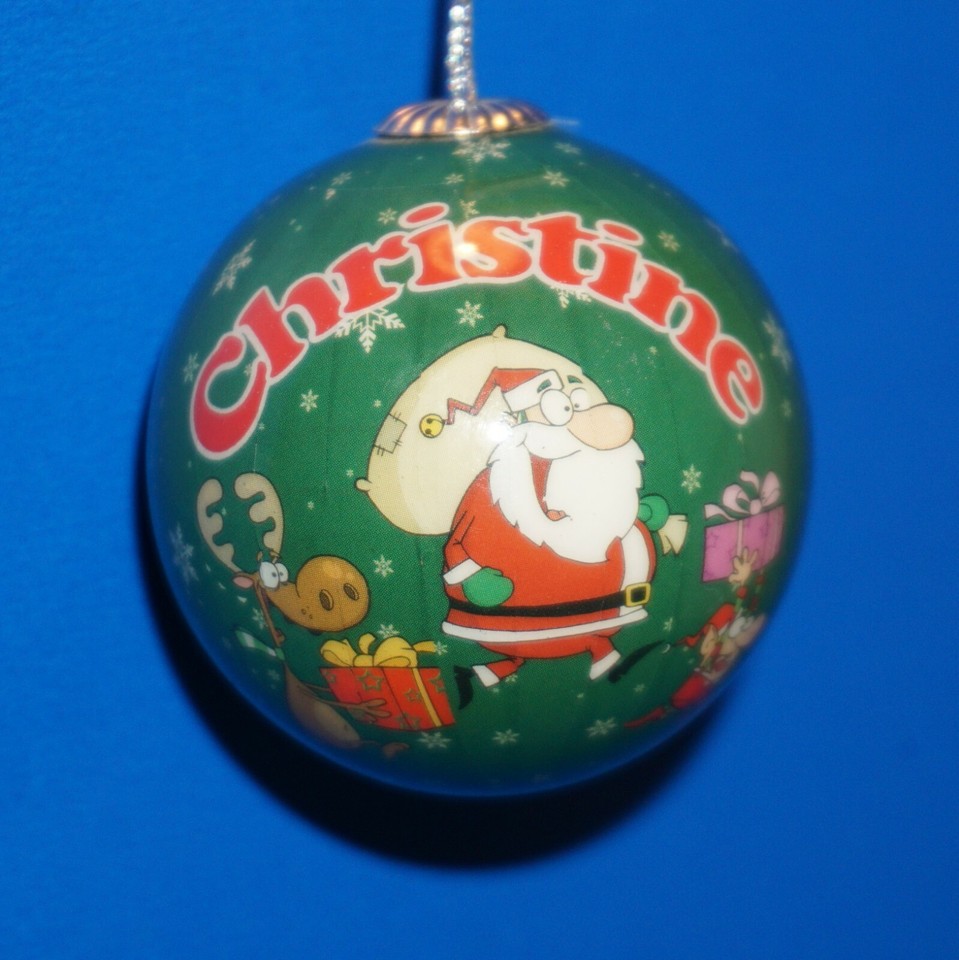 Christmas Ornament Ball Personalized The Name People Many Colors Pick ...