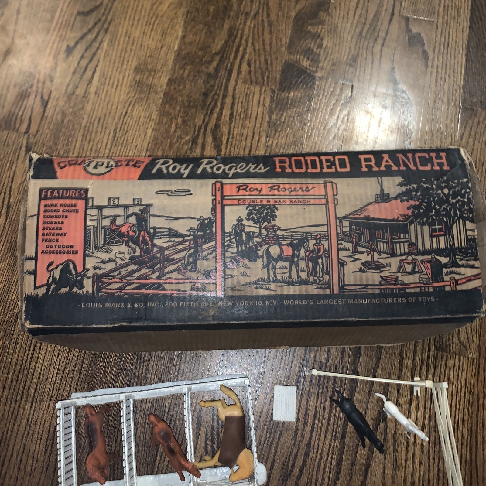 Marx 1950's Roy Rogers Rodeo Ranch Playset #3992 w/ Double R Bar Ranch ...