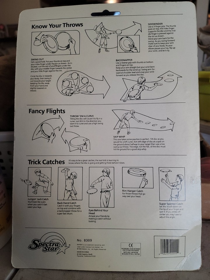 1990 Barbie Flying Disc / Frisbee by Spectra Star - New old stock ...