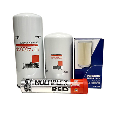 CUMMINS OIL CHANGE KIT LF14000, FF5825, K37-1004, FREE GREASE | eBay