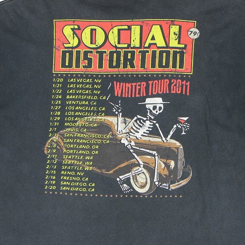 Social Distortion Winter Tour 2011 Concert Tee T Shir… - Gem