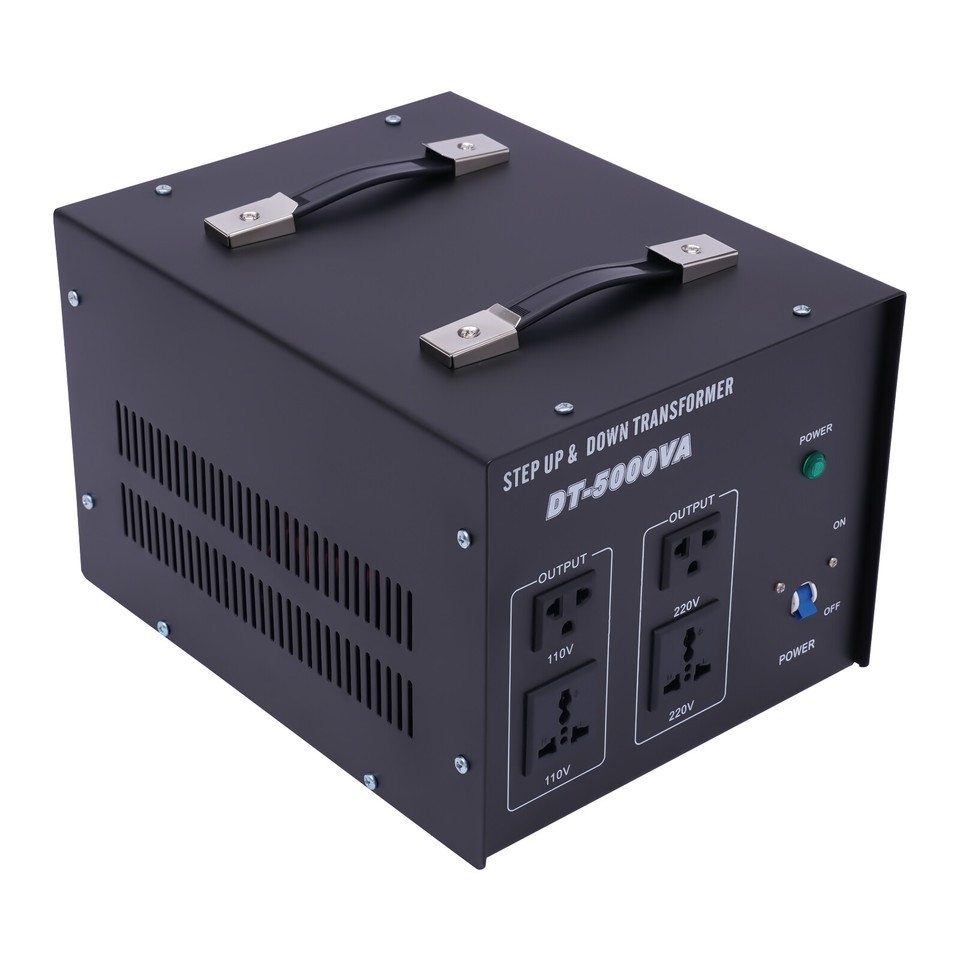 5000Watt Voltage Converter Transformer Step Up & Down 110V to 220V to ...