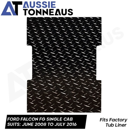Checker plate Rubber Ute Tub Mat for FORD Falcon FG - June 2008 - July ...
