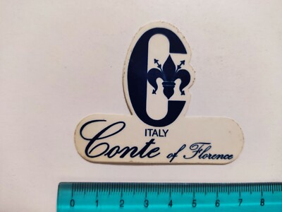 ADHESIVE COUNT OF FLORENCE STICKER AUTOCOLLANT AUFKLEBER VINTAGE 80s ...