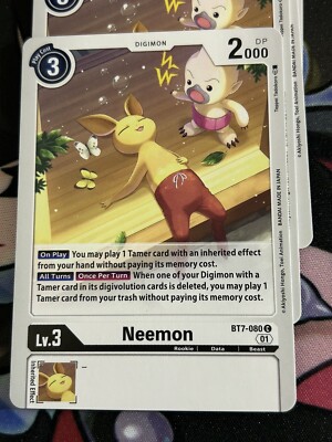 Digimon Card Next Adventure Neemon BT7-080 C | eBay Australia