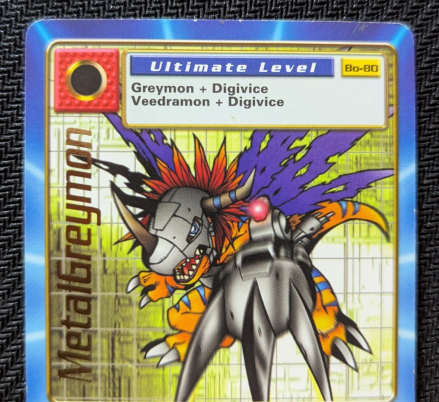Digimon Digi Battle Series 2 Gold-Lettered Rare BO-80 Metalgreymon LP ...