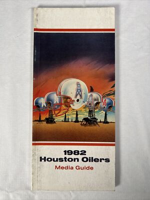 1982 HOUSTON OILERS NFL Media Guide Yearbook KEN STABLER Earl CAMPBELL ...
