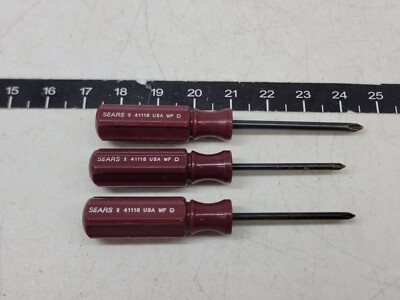 Sears Roebuck Tools 3pc Vintage Screwdrivers | eBay