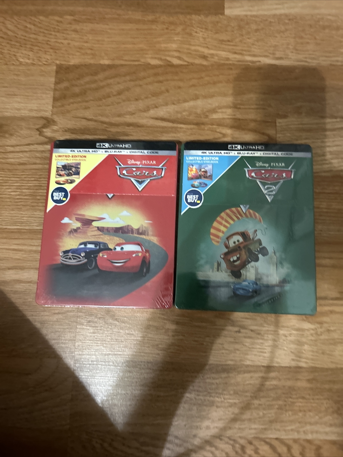 Disney Pixar Cars (Steelbook) 4K (NEW) Sealed 1-2 Collection Very Good ...