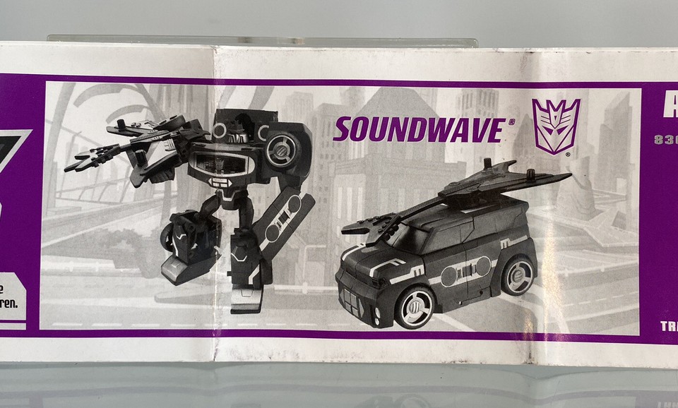 Vintage Transformers Animated Soundwave Deluxe Class Instructions ...