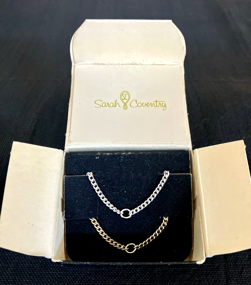 Vintage Sarah Coventry ~ "Extender Chains" for Necklaces ~ 2 New in Box ...