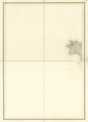 Ordnance Survey sheet 77 Holyhead Island, Anglesey Coast 1839 old ...