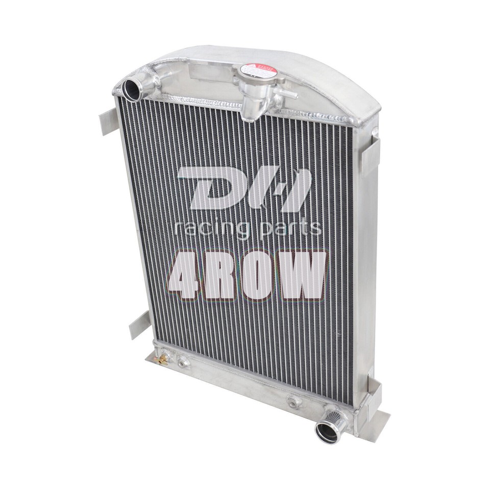 Full Aluminum 4 Row Radiator For 1930-1931 Ford Model A GM Chevy V8 ...