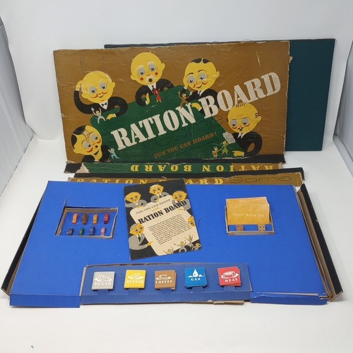 RARE Vintage Ration Board Game 1943 Jayline (Near Complete, Rough Box ...