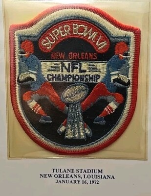 The Official NFL Super Bowl Patch Collection Super Bowl VI Cowboys ...