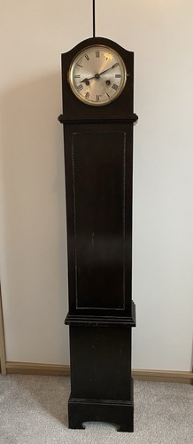 German Long Case T A Haller Wooden Granddaughter Clock - will need ...