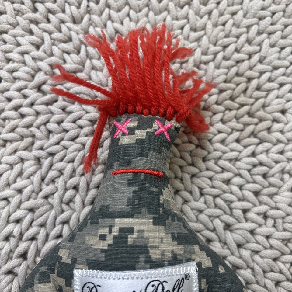 Dammit Doll Stress Relief Plush Doll 13" Camouflage Print Red Hair | eBay