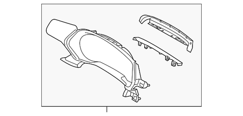 Genuine Mazda Cluster Bezel KJL1-55-420-02 | eBay