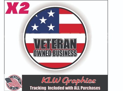 Veteran Owned Business Decal Sticker Car Sign Store Shop Diesel Truck ...