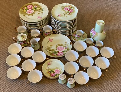 Lefton Heritage Green China Set, Vintage, Made in Japan, Discontinued ...