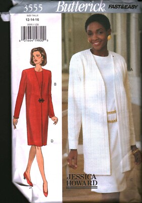 3555 Vintage Butterick Sewing Pattern 1980s Misses Loose FItting Jacket ...