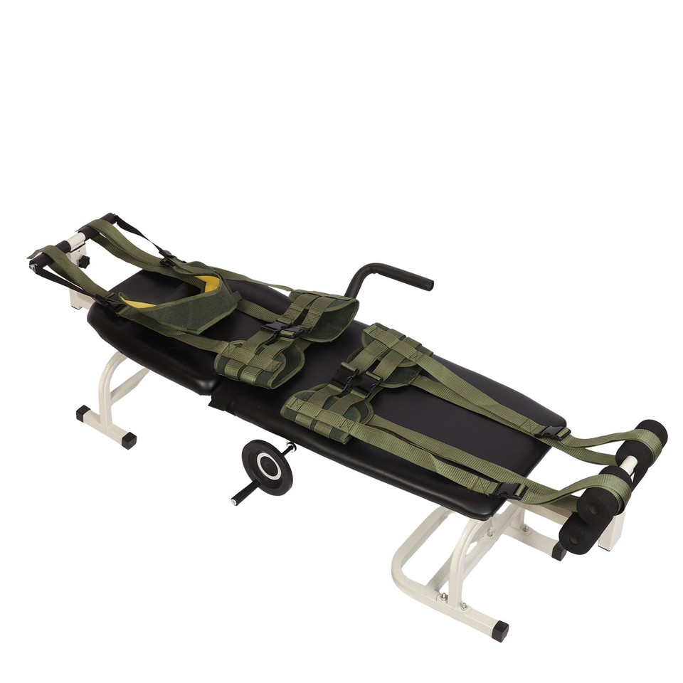 Cervical Spine Lumbar Traction Bed Back Pain Therapy Massage Stretching ...