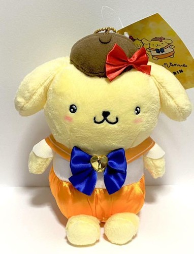 Sailor Moon Eternal x Sanrio Pom Pom Purin Venus Plush Toy Doll Mascot ...