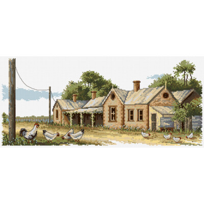 Bush Telegraph crosstitch 2 designs, optional Zweigart aida & DMC ...