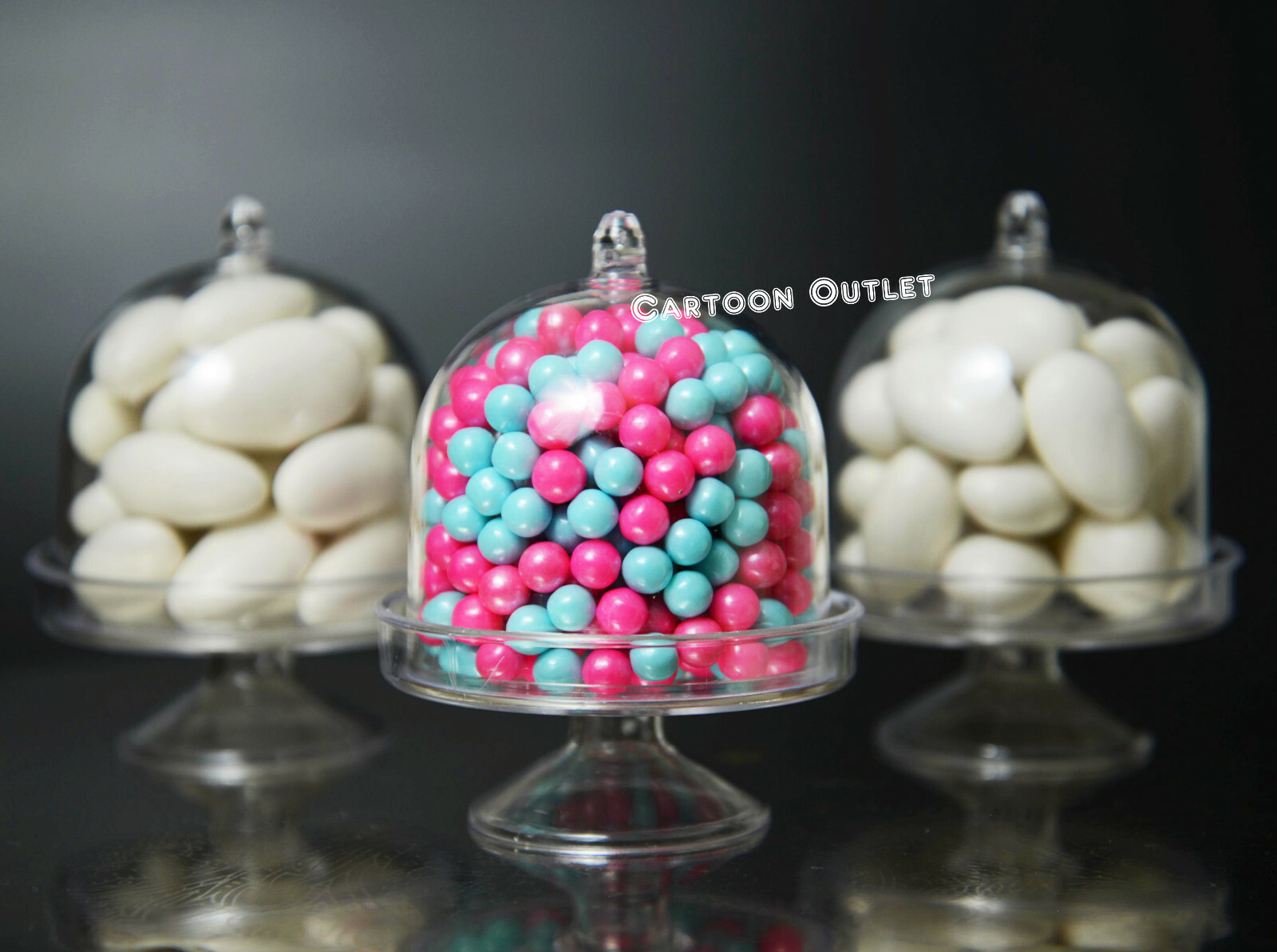 12 PCS PLASTIC FILLABLE CANDY CONTAINERS PARTY FAVORS QUINCEAñERA ...