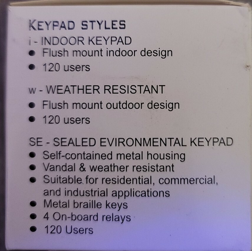 New DOOR GARD 232I Flush Mount Indoor Keypad | eBay