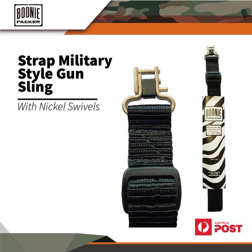 Boonie Packer Strap Military Style 1 Inch Wide Gun Rifle Sling W Nickel ...
