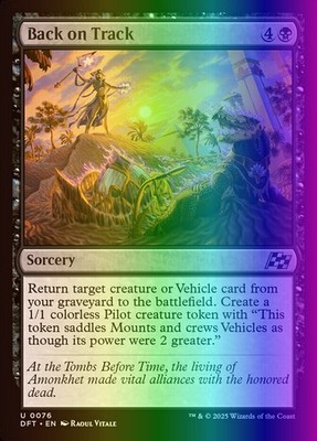 MTG Magic the Gathering Back on Track (76/579) Aetherdrift NM FOIL | eBay