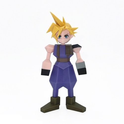 FF7 FINAL FANTASYVII Polygon PVC Soft Vinyl Figure Cloud Strife 15cm | eBay