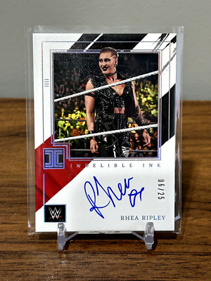2022 Panini Impeccable WWE Rhea Ripley Holo Silver Auto /25 | eBay